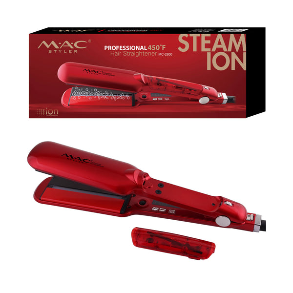 Steam Ion Professional 450F Hair Straightener By MAC MC-2800 – LeoMarka